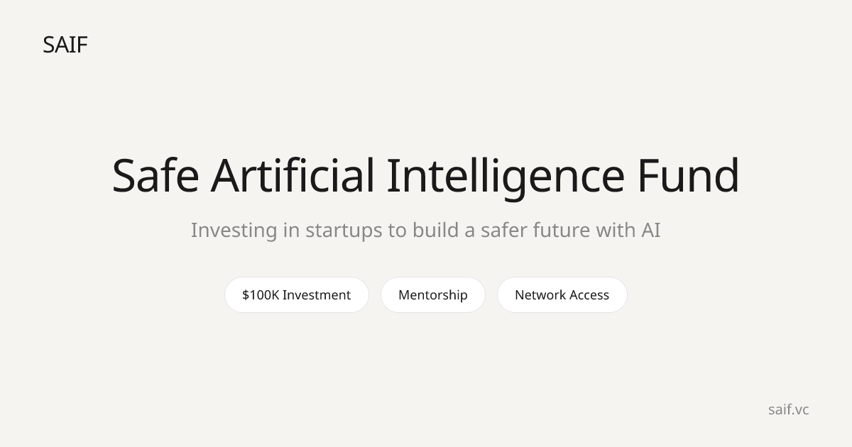 Safe Artificial Intelligence Fund